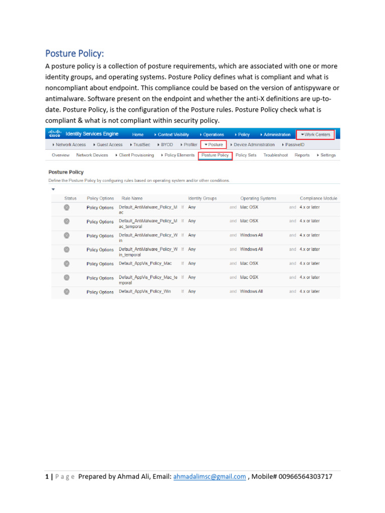 106-Posture+Policy | PDF