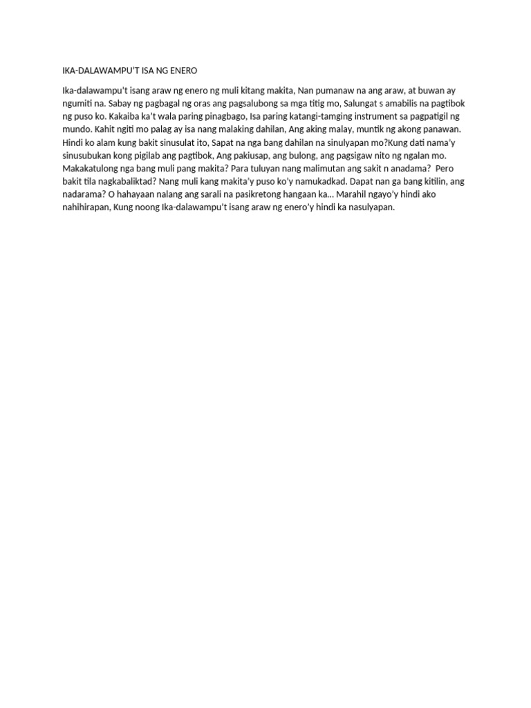 Talumpati at Tula Tagalog | PDF