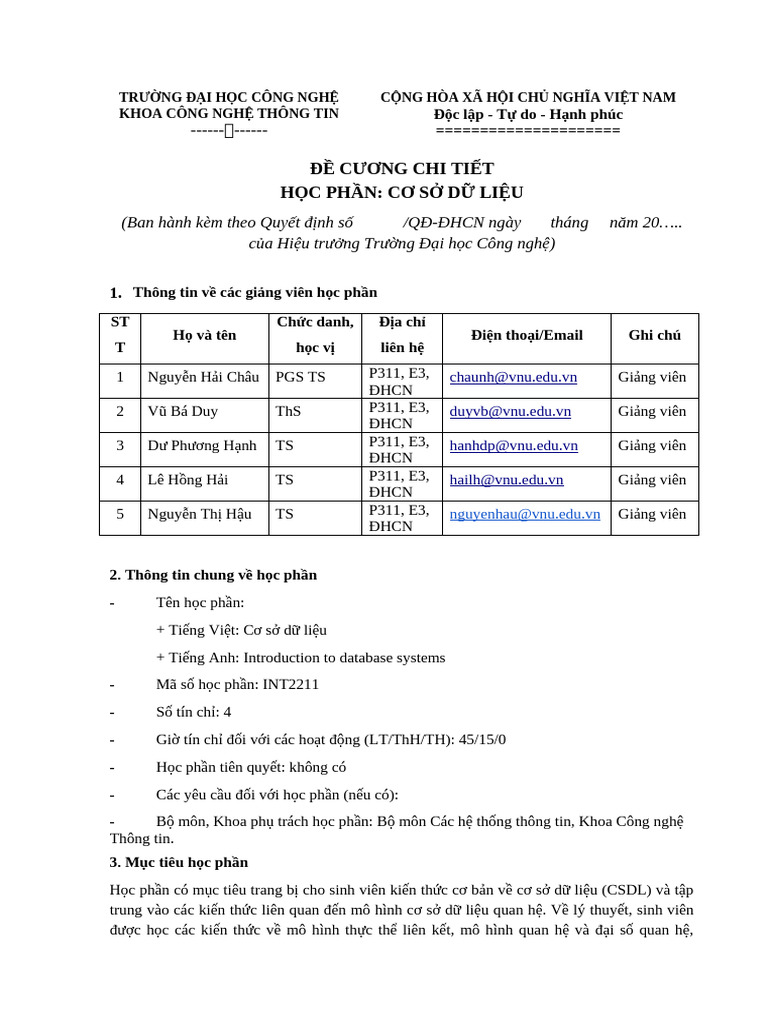 Int2211 CSDL-2024 | PDF