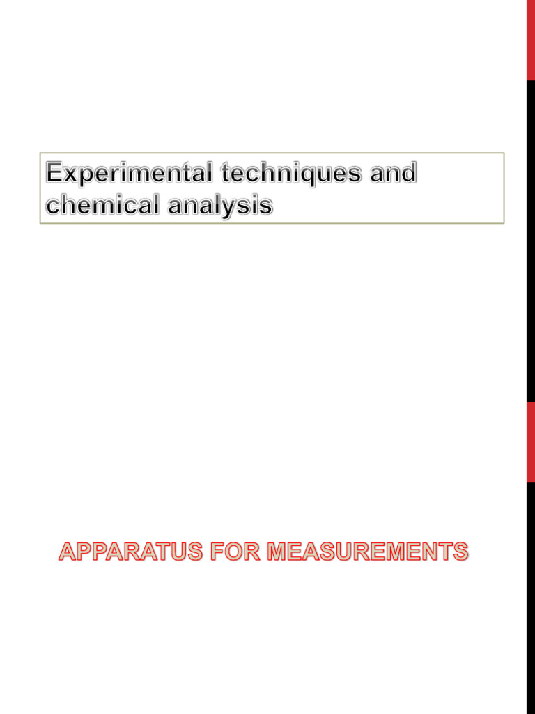 Experimental techniques | PDF | Filtration | Distillation