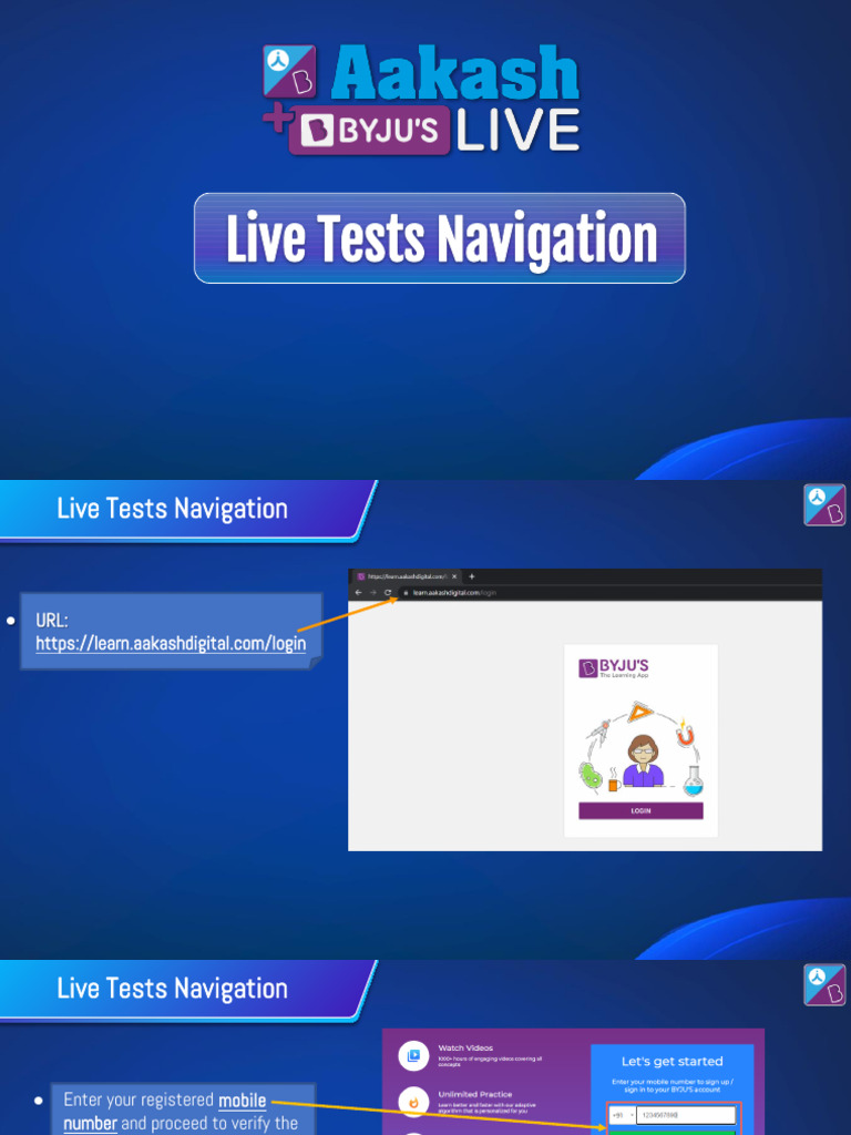 Live Tests Navigation Async Users | PDF