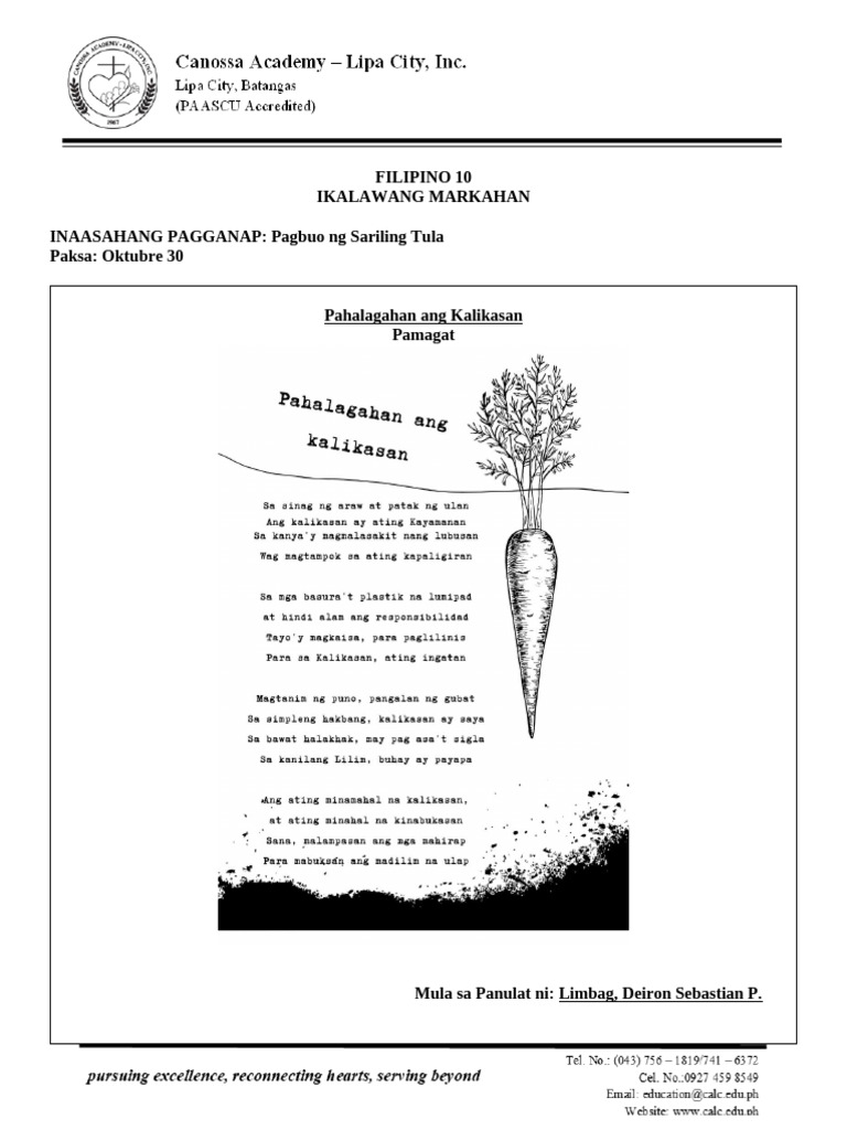 Limbag - Filipino 10 Tula | PDF
