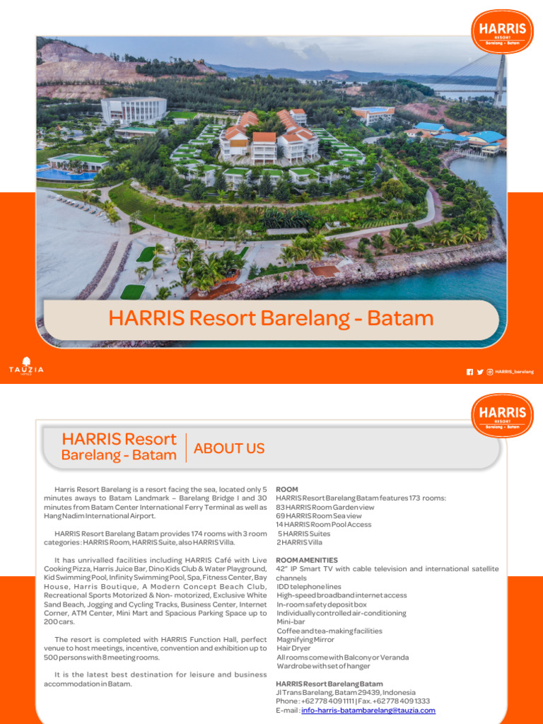 Company Profile Hotel Harris Barelang | PDF | Resort | Hospitality Industry