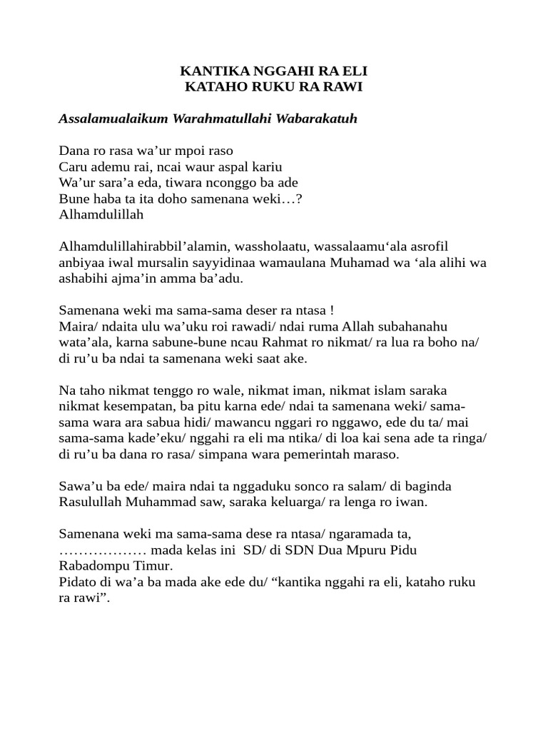 Teks Stand Up Comedy Bahasa Bugis | PDF