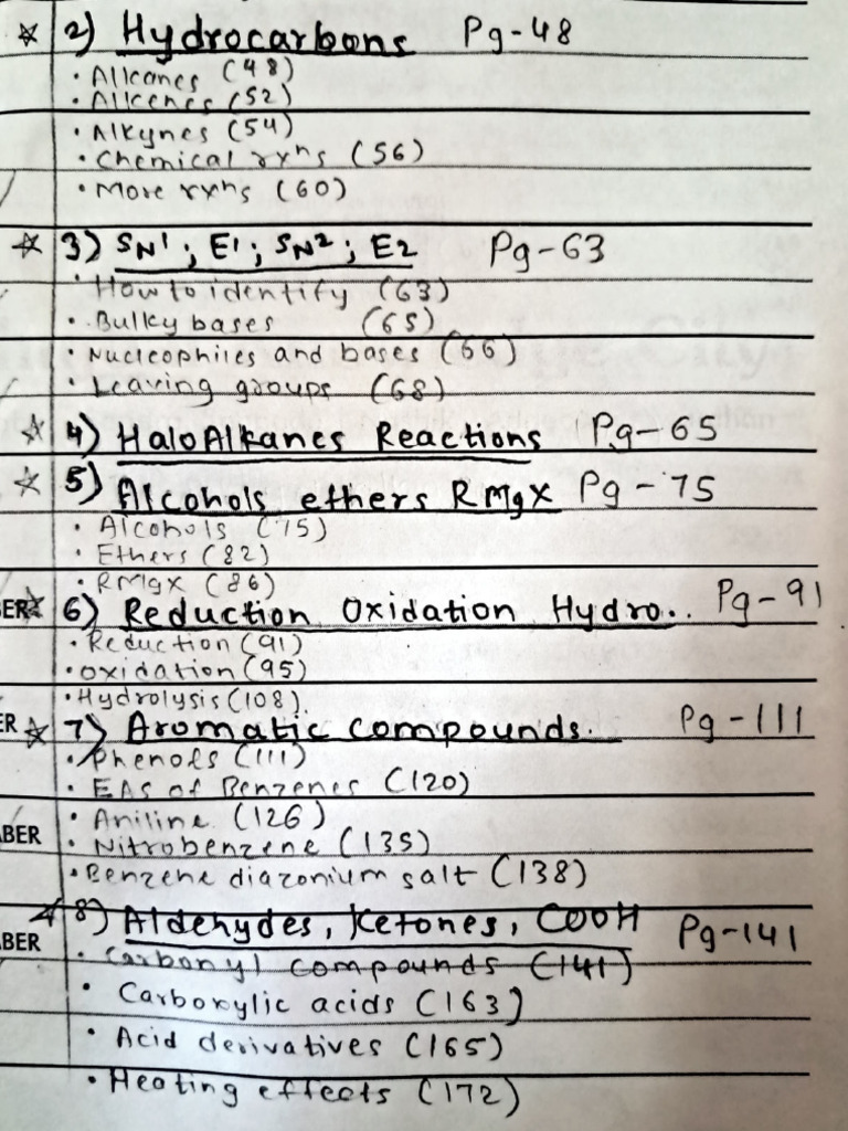 Organic Notes | PDF