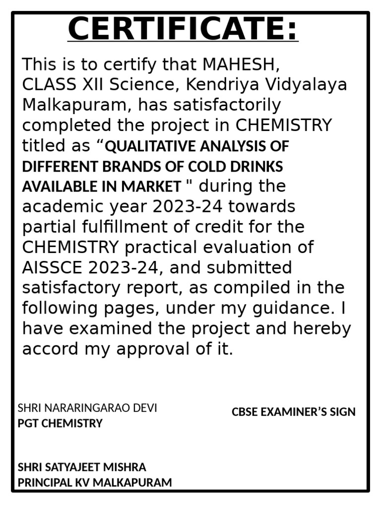 CHEM MAHESH | PDF