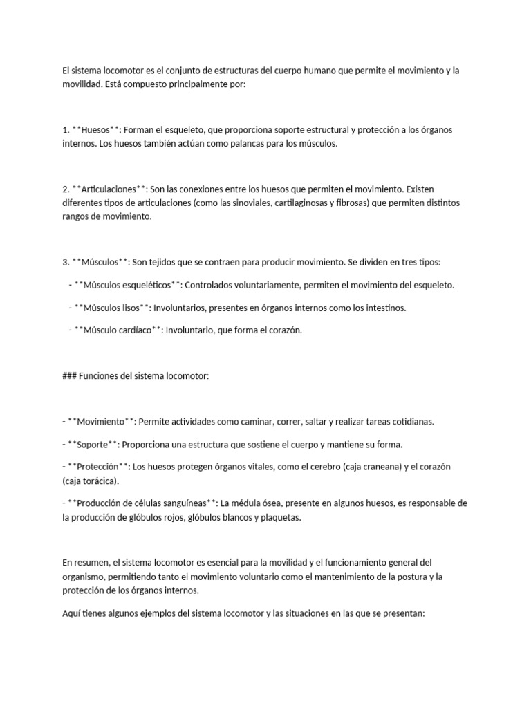 El Sistema Loco-WPS Office | PDF | Hueso | Sistema musculoesquelético ...
