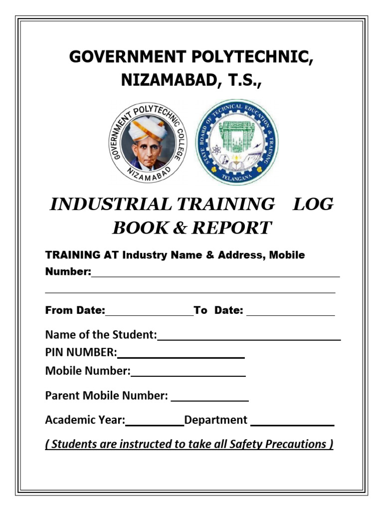 Log Book Cover Page | PDF