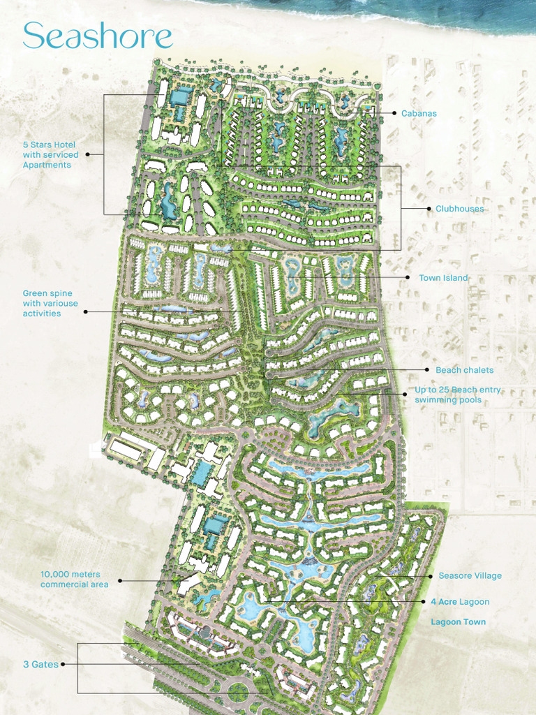 facilities on map seashore | PDF