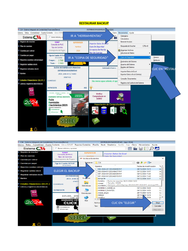 Restaurar Backup | PDF