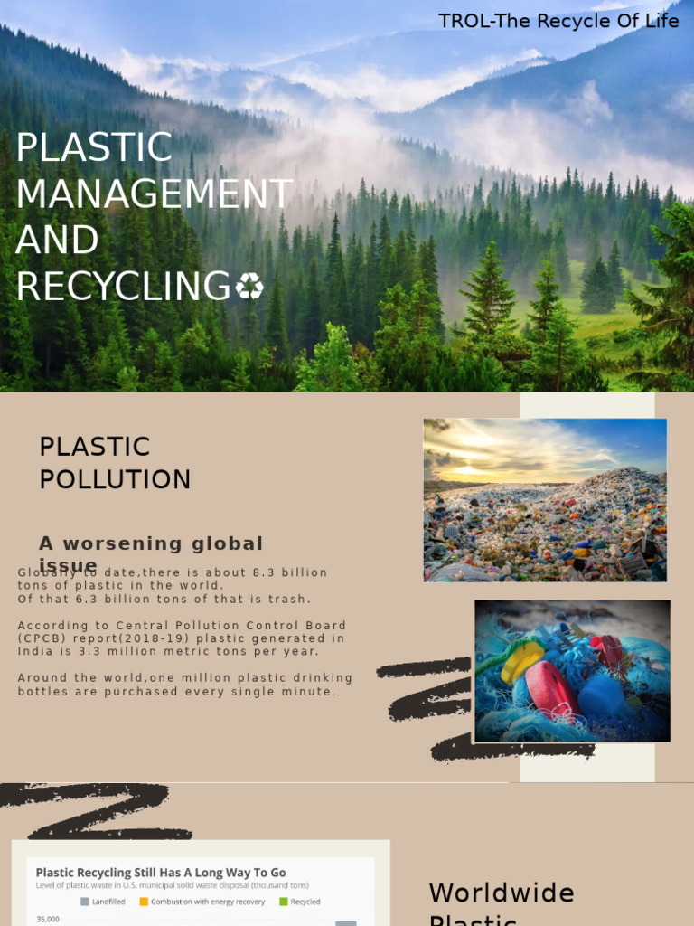 Plastic Management and Recycling-1 | PDF | Recycling | Plastic