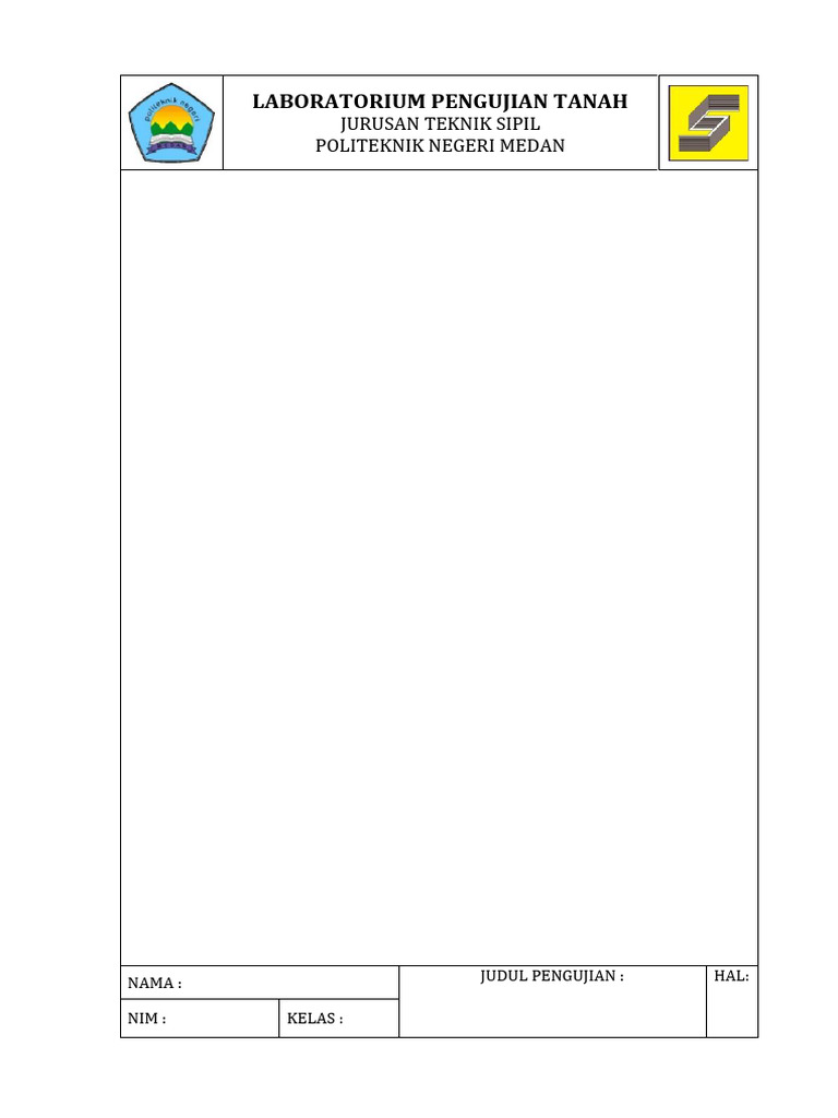 Format Lembar Laporan | PDF