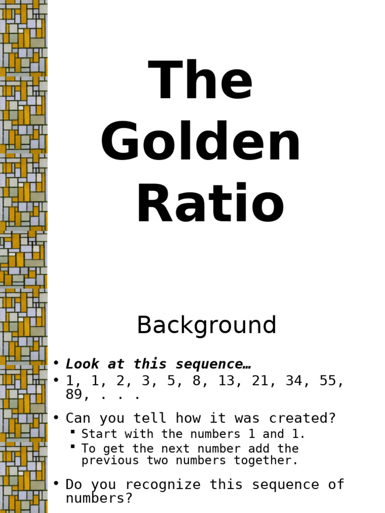 Golden Ratio and Perfect Face | PDF | Mathematics | Elementary Mathematics