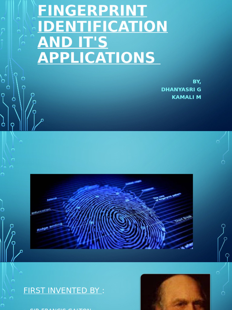 Fingerprint sensor | PDF