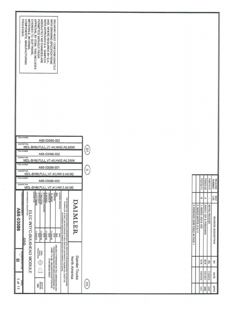 Bulkhead Module Pinout | PDF