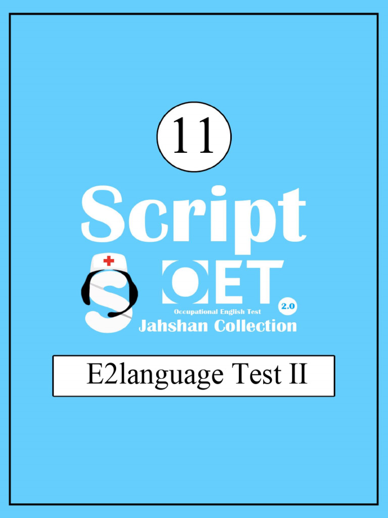 11- E2language Test II | PDF | Wound | Clinical Medicine
