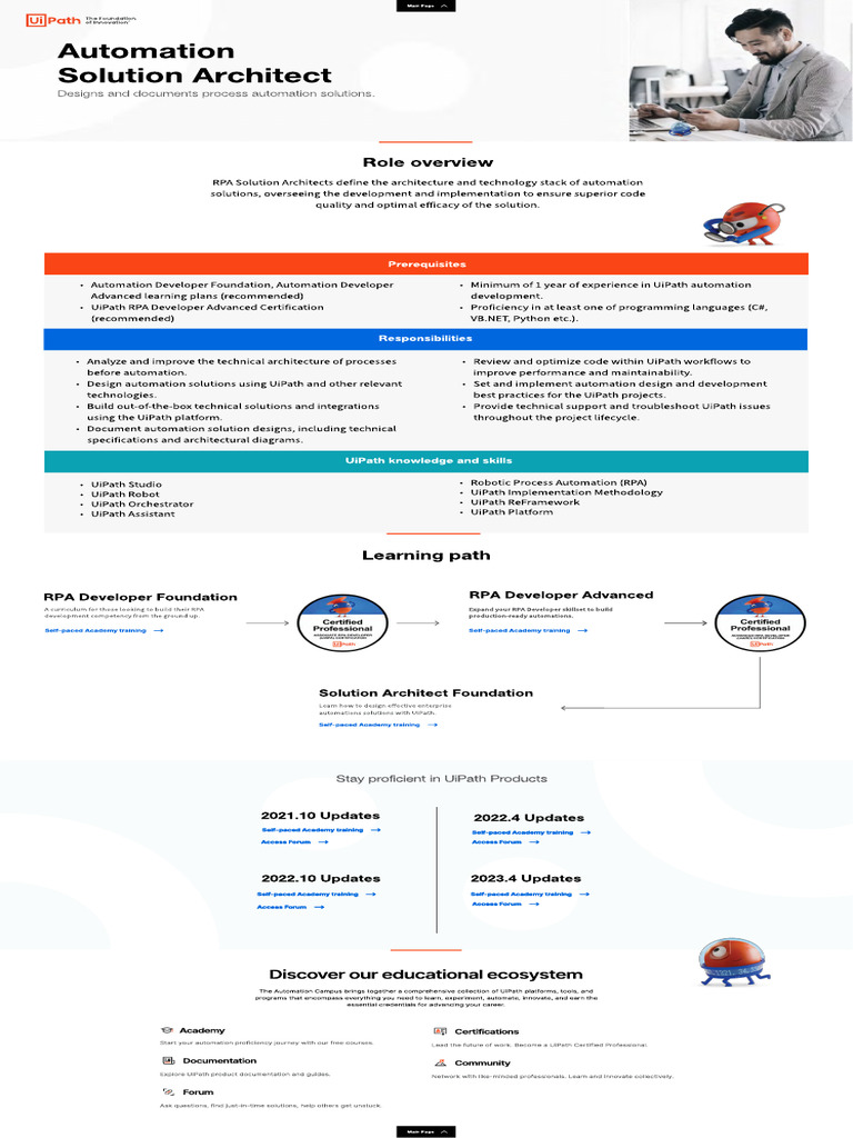 Solution Architect | PDF | Automation | Architect