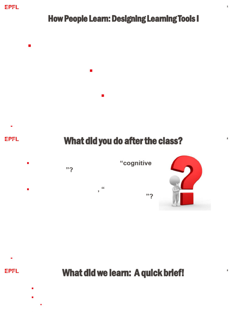How People Learn - Fourth - Week - After Class | PDF | Memory | Mental ...
