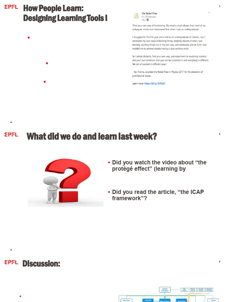 How People Learn_Third_Week (1) | PDF | Attention | Psychological Concepts