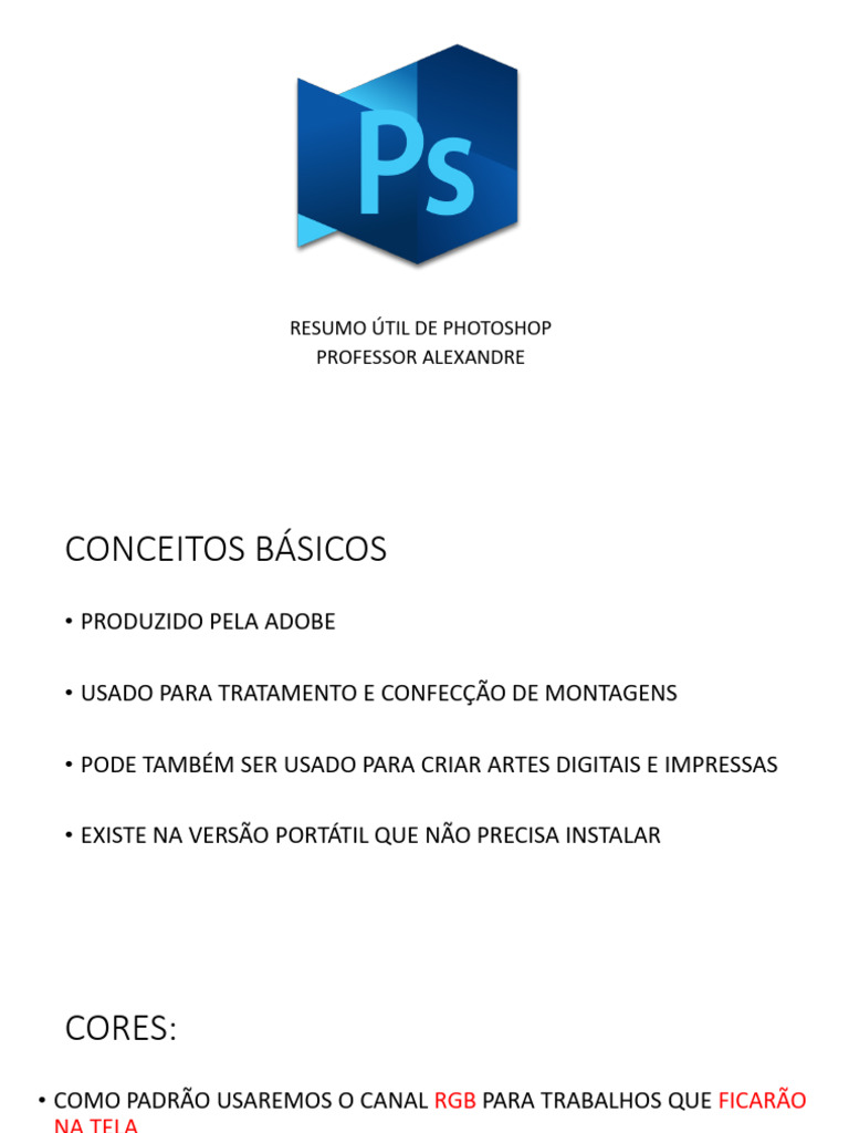 Guia Básico de Photoshop para Iniciantes | PDF