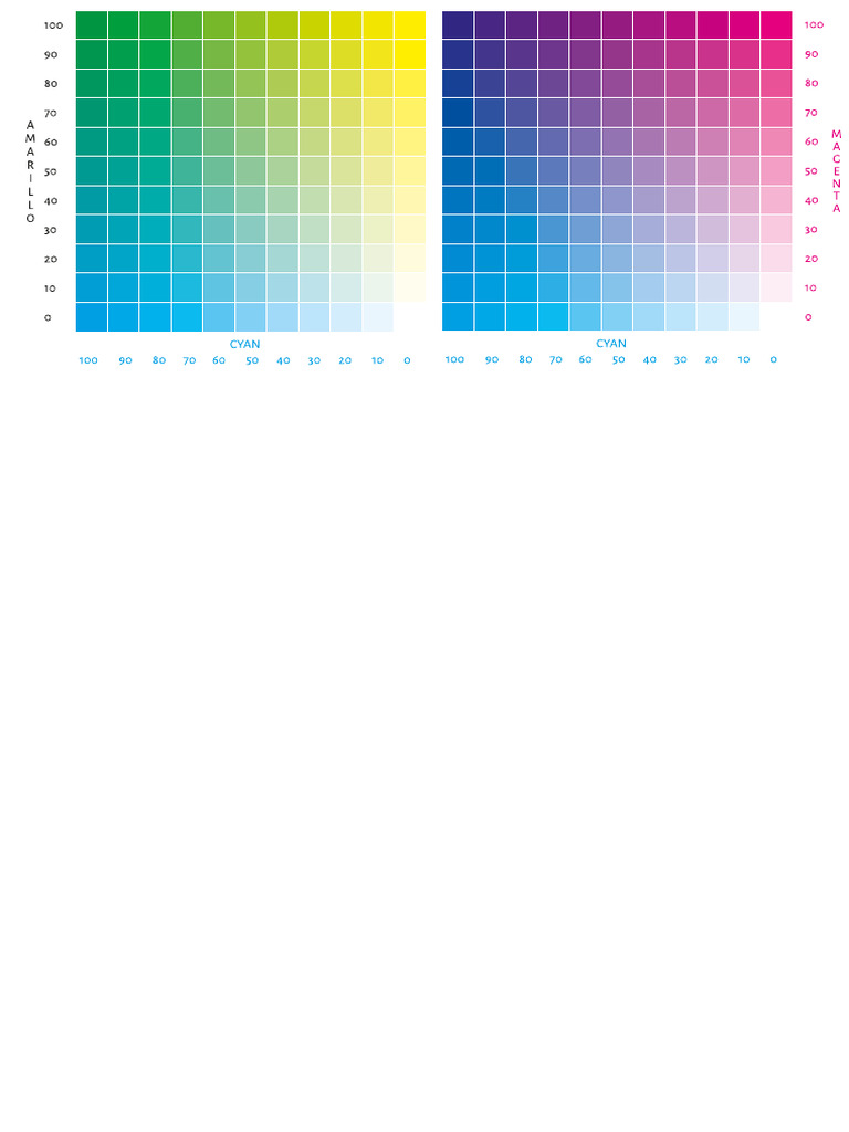 Carta de Colores. Cmyk | PDF
