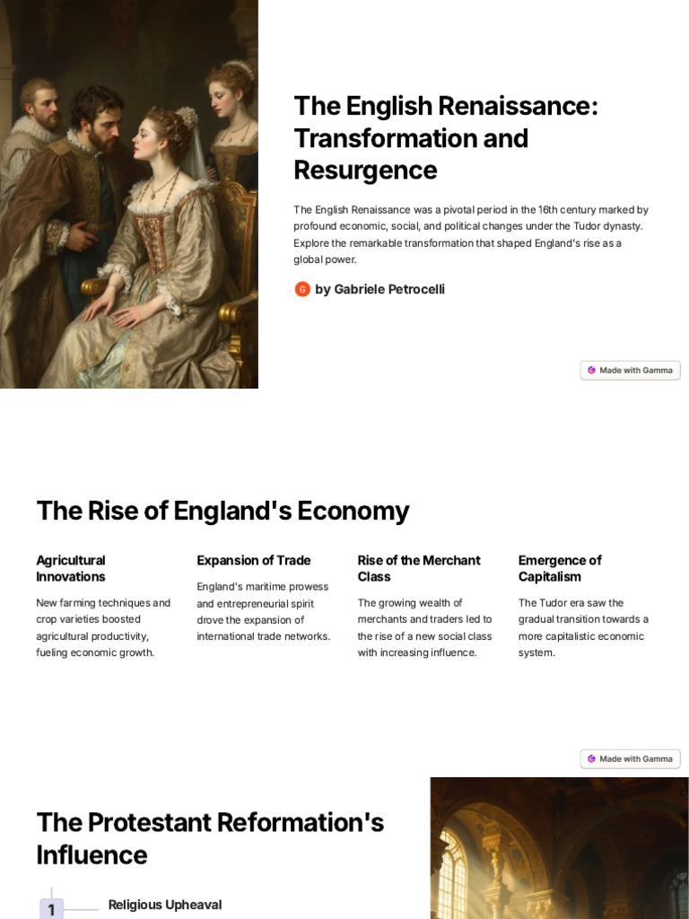 The-English-Renaissance-Transformation-and-Resurgence | PDF | English ...