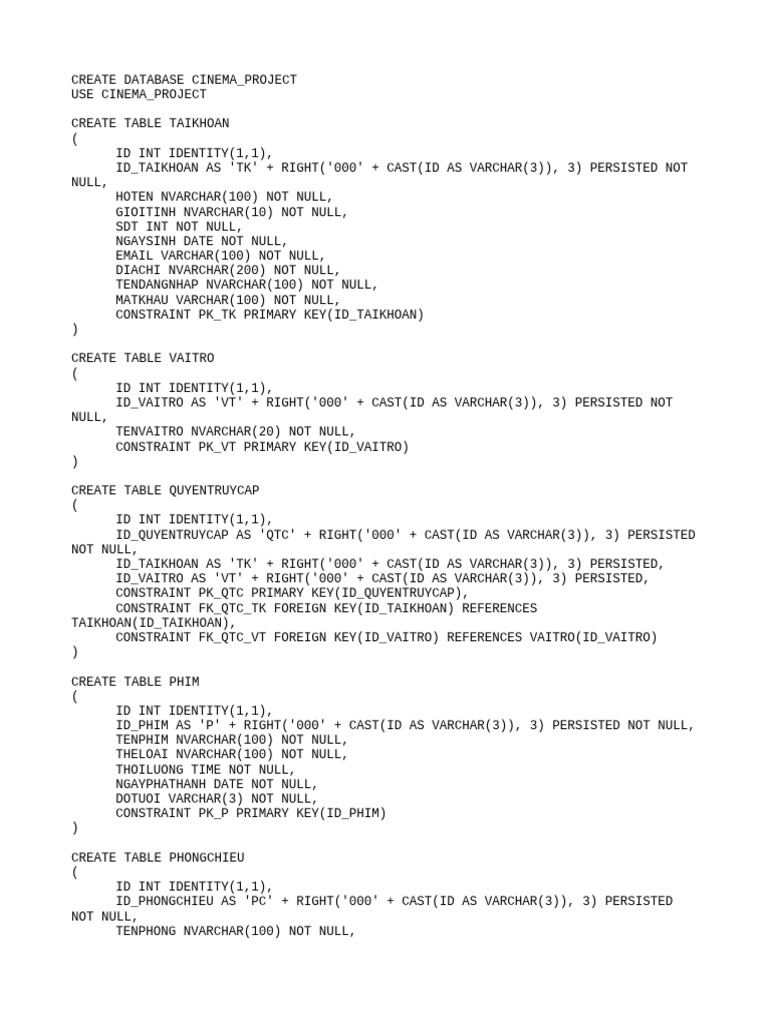 CINEMA-DATABASE | PDF | Computer Data | Data Management