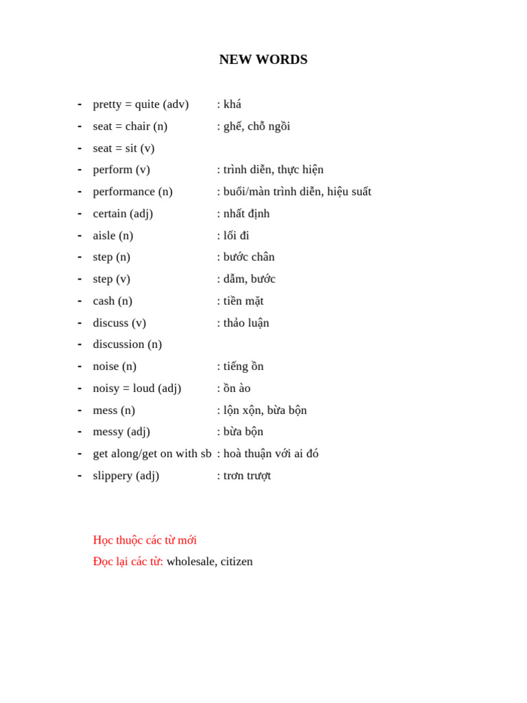 New Words 11-12 | PDF
