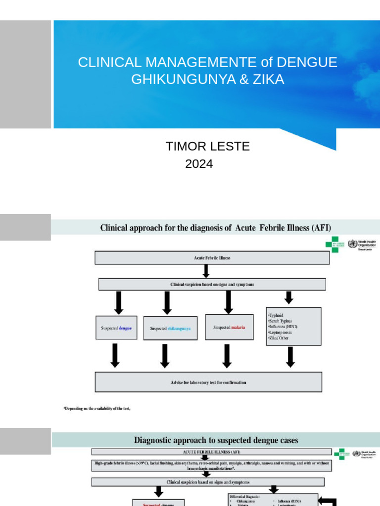 Clinical Guide for Arboviral Diseases | PDF | Zika Fever | Zika Virus