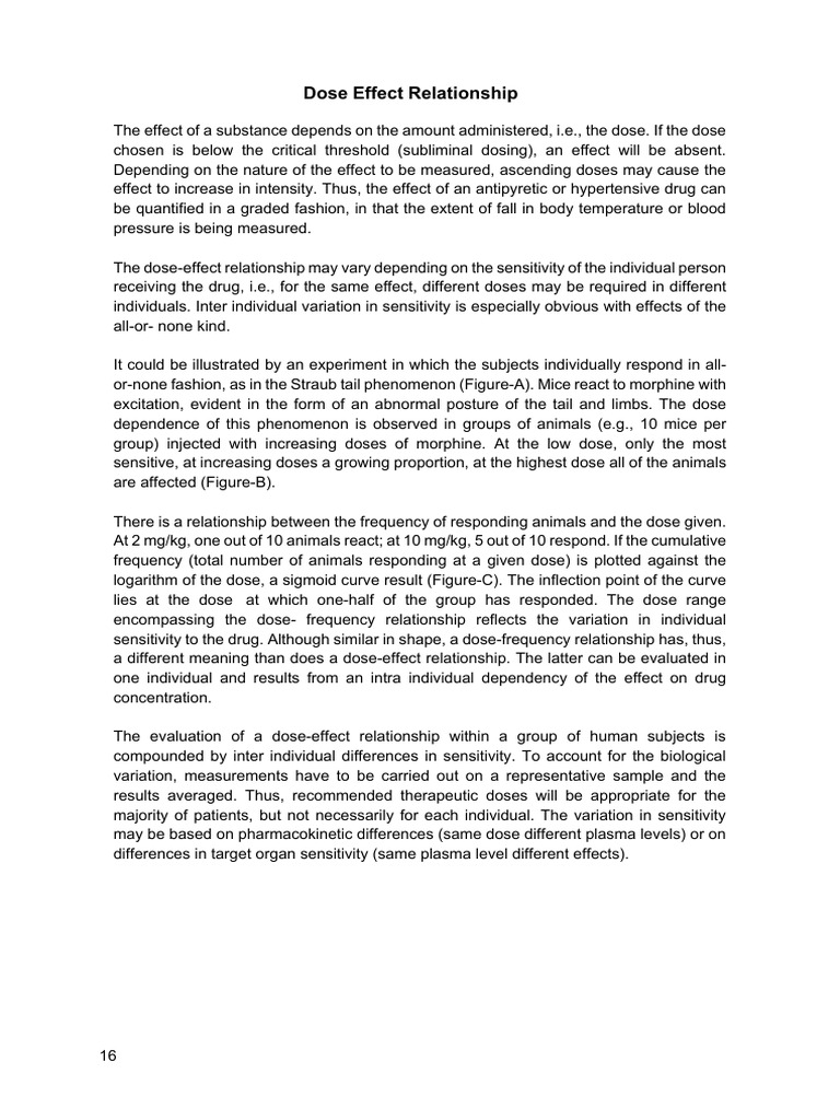 Understanding Dose-Effect Relationships | PDF | Pharmacokinetics | Dose ...
