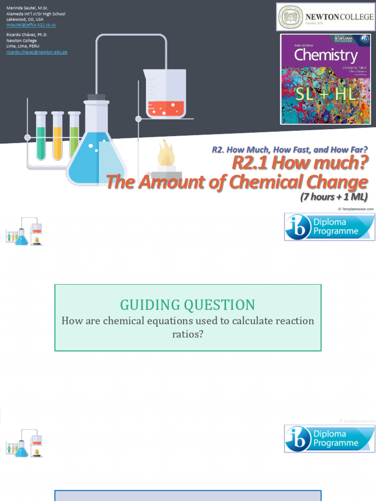 Chemical Reaction Representation and Types | PDF | Stoichiometry | Mole ...