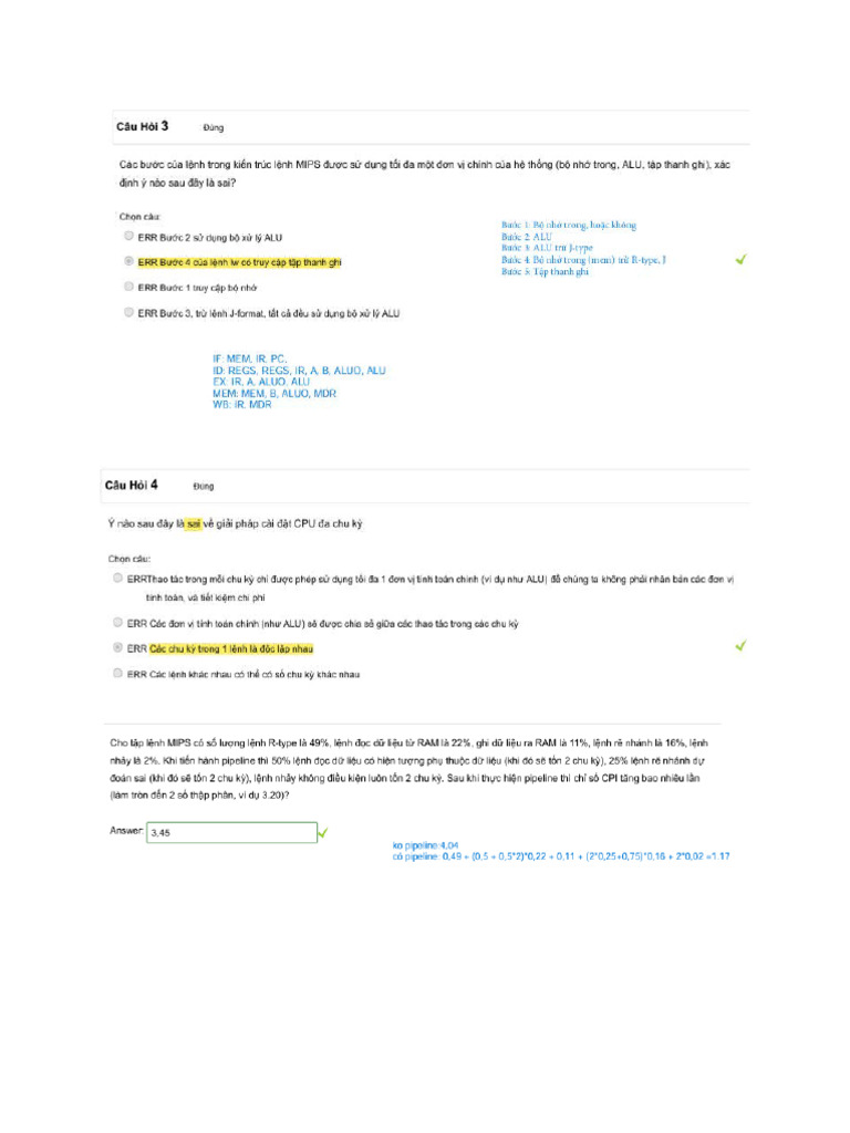 câu hỏi ktmt | PDF