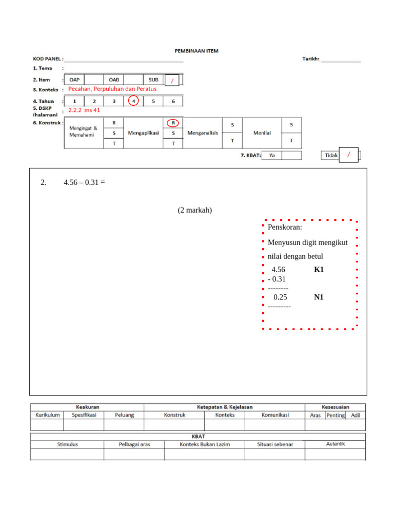 JSI UASA tahun 4 Matematik | PDF