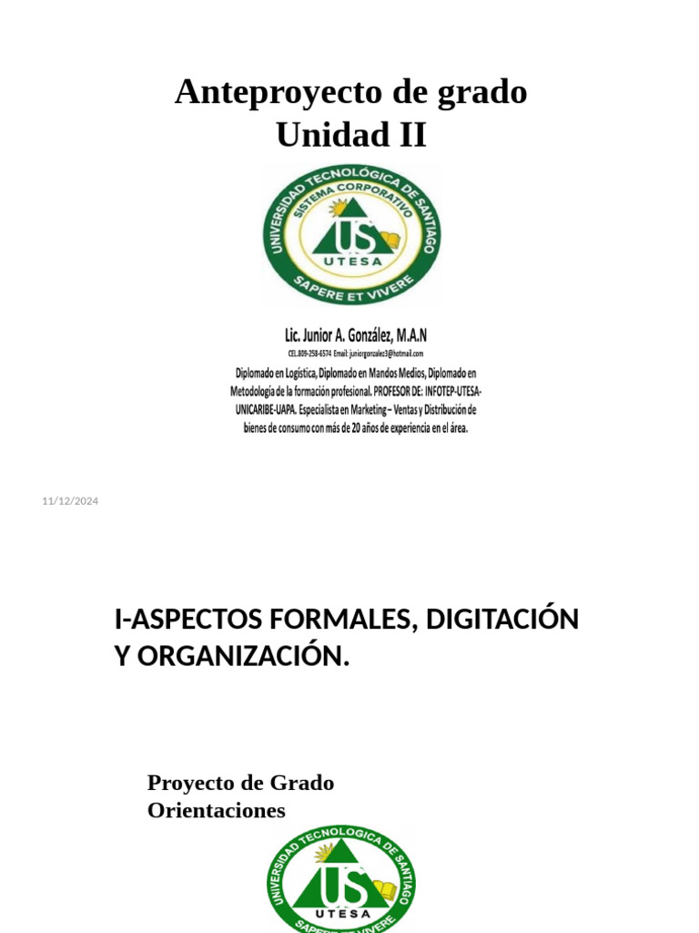 Unidad II-Aspectos Formales Del Apg | PDF | Bibliografía | Escritura