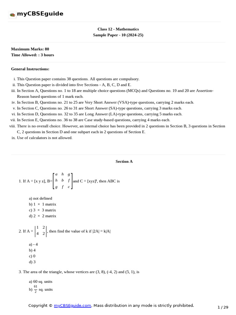 12_maths_sp_10f | PDF | Circle | Area