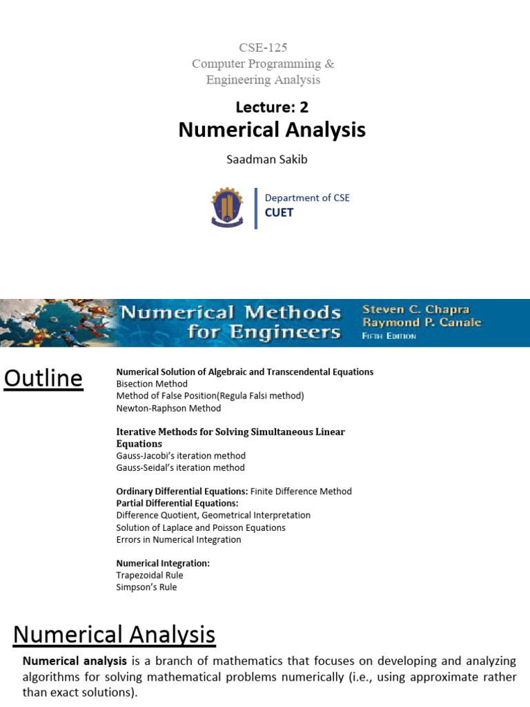 Numerical Analysis | PDF | Numerical Analysis | Equations Numerical Analysis | PDF | Numerical Analysis | Equations