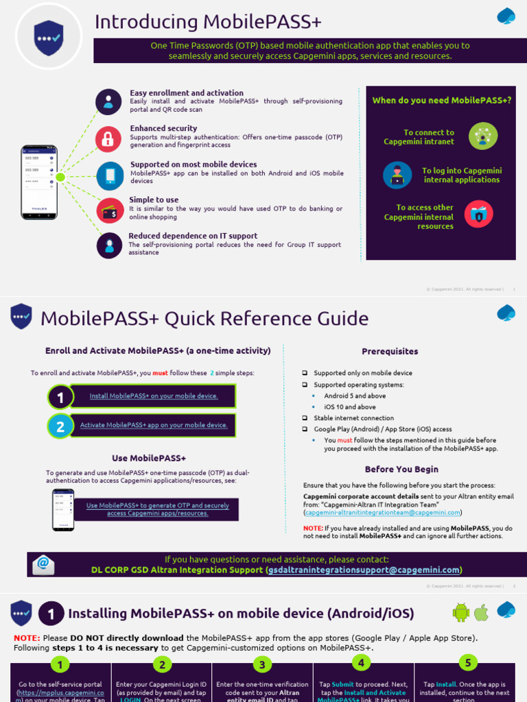 MobilePASS+ Quick Reference Guide (Disclaimer) | PDF | Ios | Mobile App