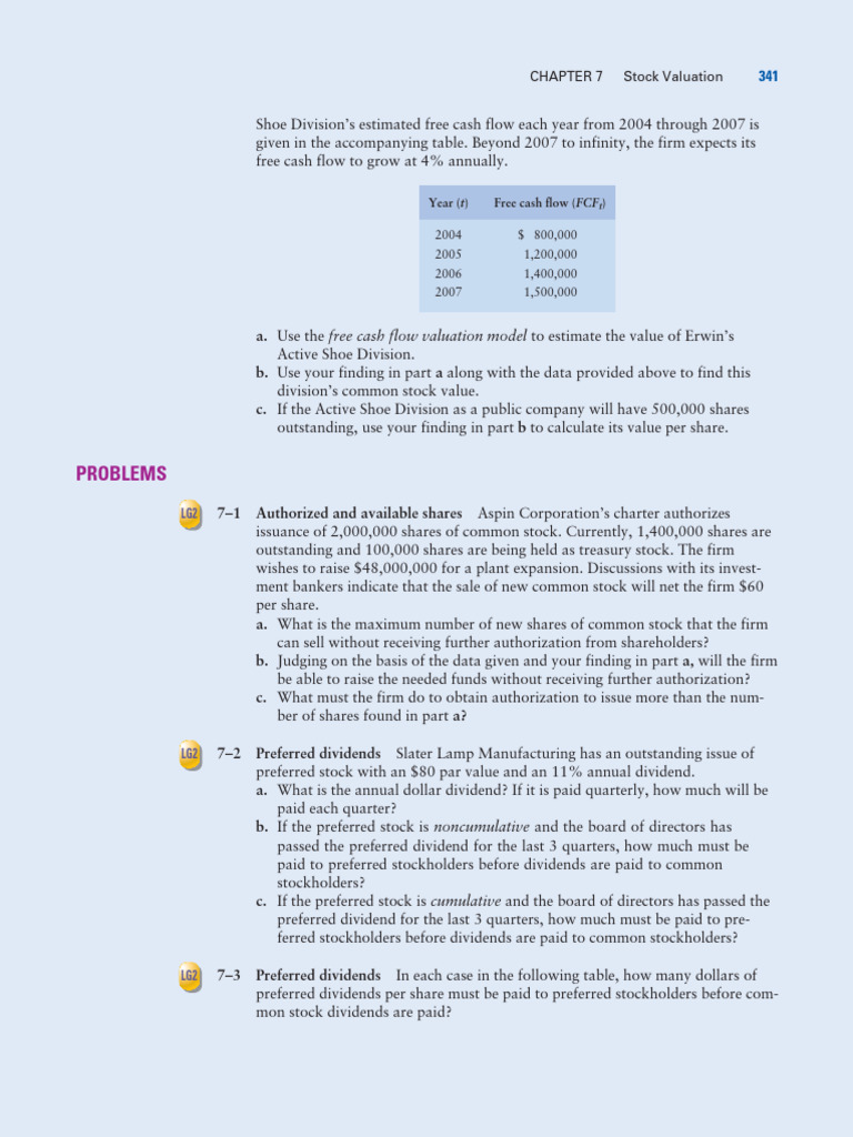 Stock Valuation Techniques and Models | PDF | Book Value | Preferred Stock