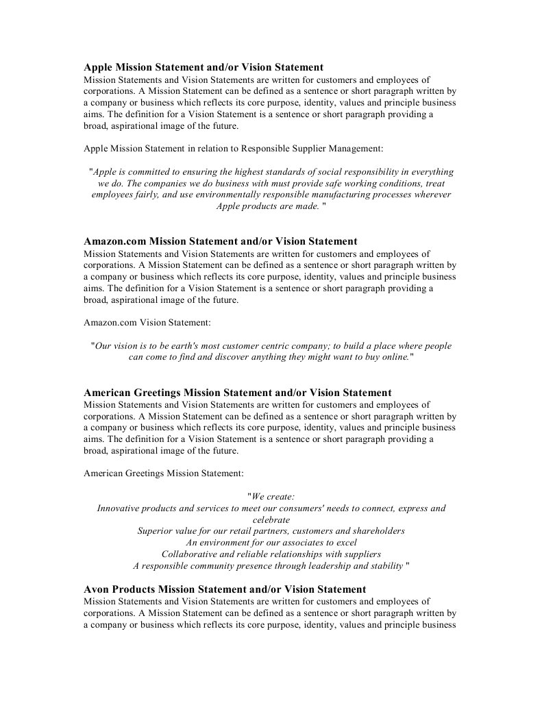 Apple Mission Statement Overview | PDF | Brand | Business