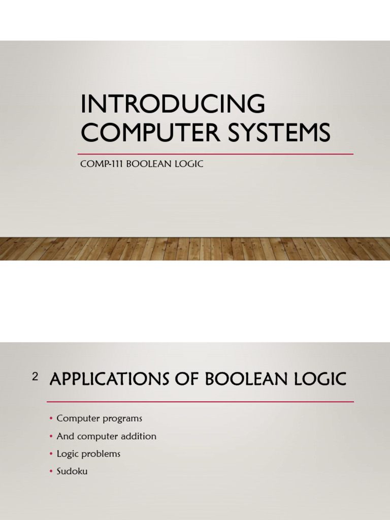 Boolean Logic | PDF | Boolean Algebra | Teaching Mathematics
