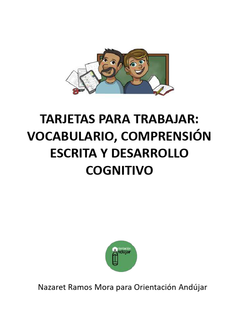 Tarjetas para Trabajar Vocabulario Comprension Escrita y Desarrollo ...