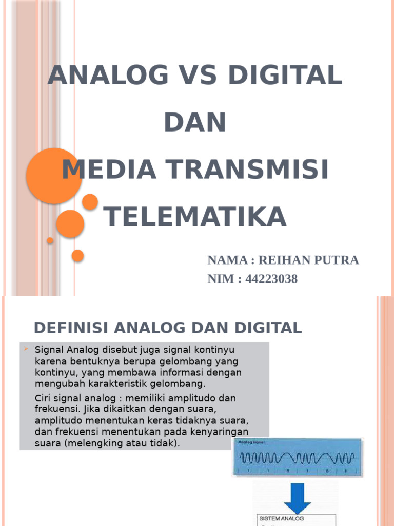 Perbandingan Sinyal Analog dan Digital | PDF