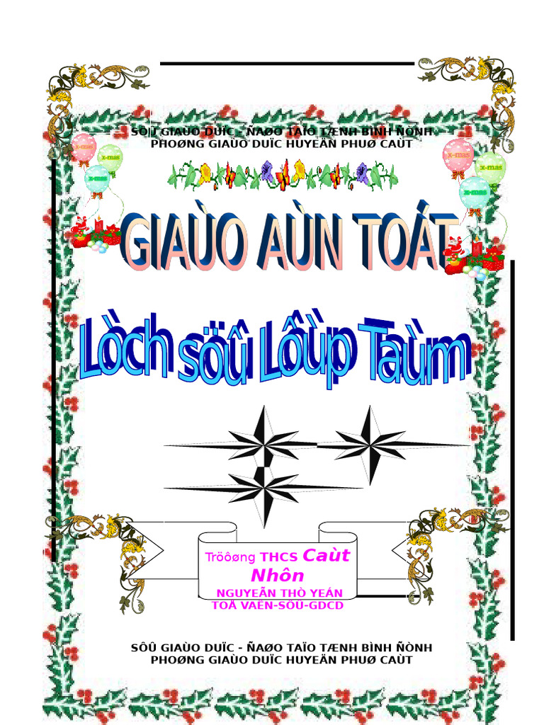 Mau Bia Dep Trang Tri Giao An | PDF