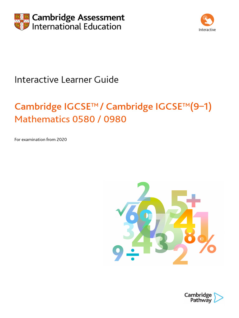 0580 - Interactive - Learner - Guide - Extended Only | PDF | Equations ...