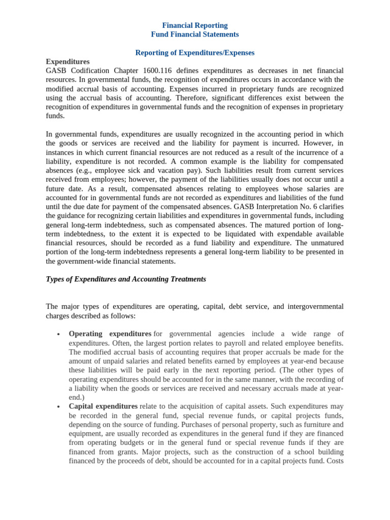 Fund Balance Statement | PDF | Fund Accounting | Expense