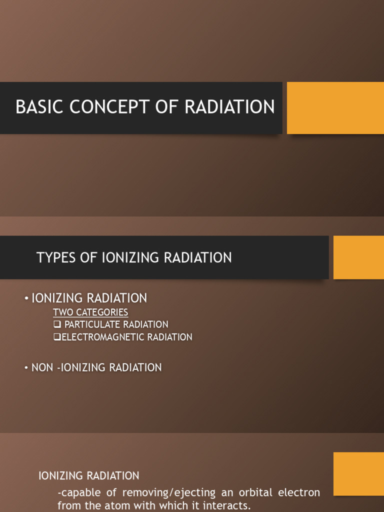 Basic Radiation Concept | PDF | Radioactive Decay | Atoms