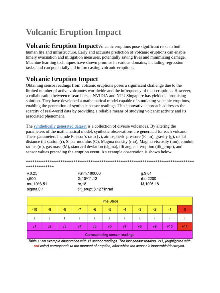 Volcanic Eruption Impact | PDF | Regression Analysis | Time Series