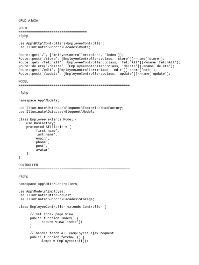 CRUD AJAXA | PDF | Information Technology Management | System Software