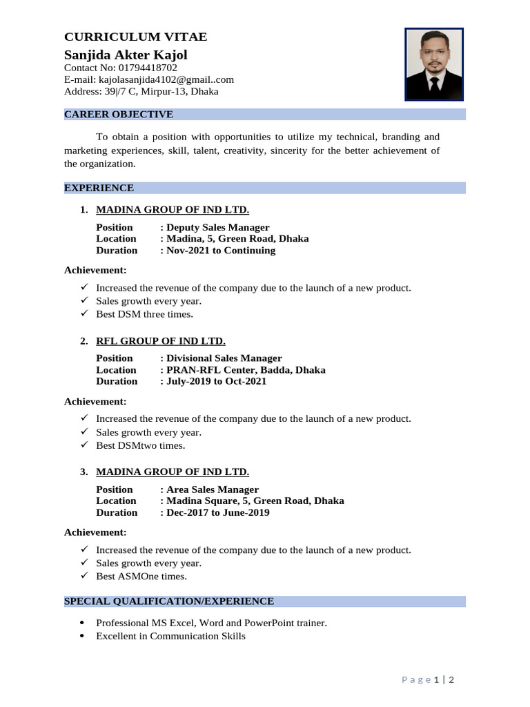 Tanvir Academy Career Overview | PDF