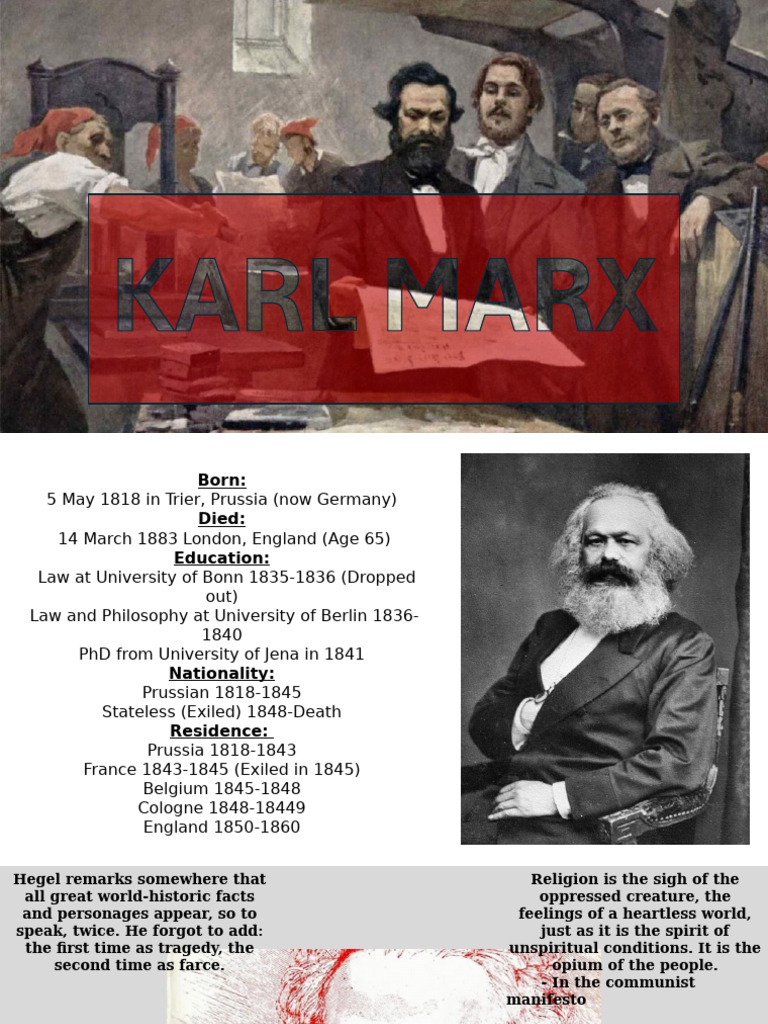 Karl Marx | PDF | Communism | Karl Marx